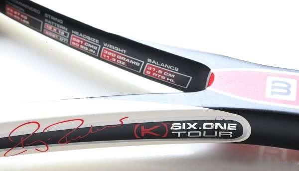 Wilson K Six. One Tour 90 (簽名拍) 費達拿於2007至2009年間使用(經典中的經典), 運動產品, 運動與體育 ...