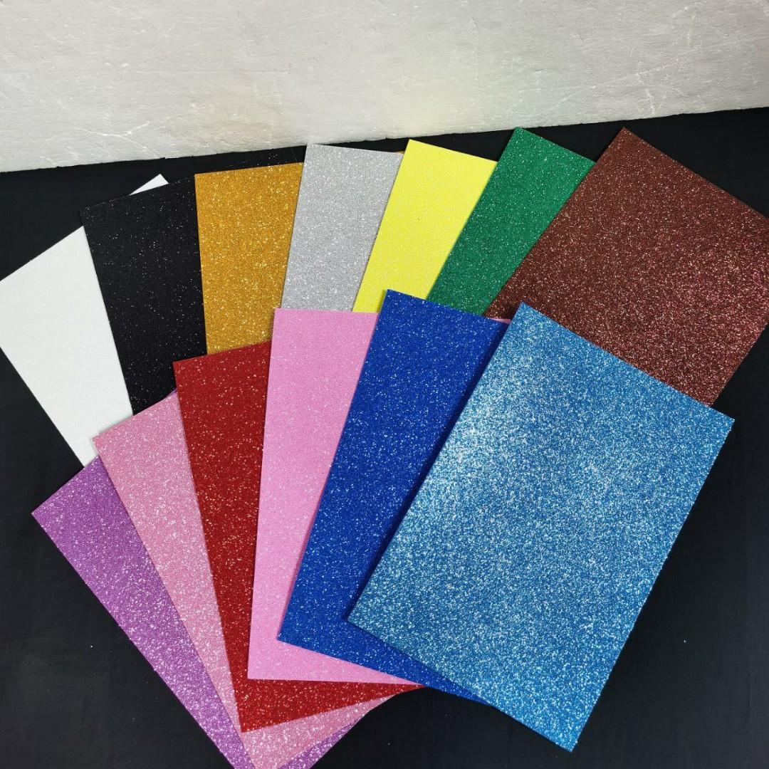 [1 Sheet/ Pack] Foam Sticker | Foam Glitter Sheet | Glitter Sticker ...