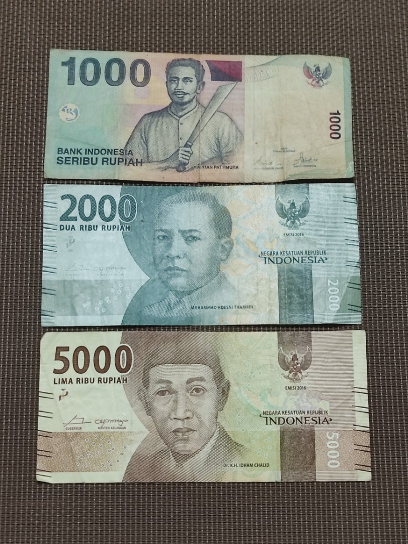 1k,2k and 5k Rupiah - Indonesia Banknotes, Hobbies & Toys, Memorabilia ...