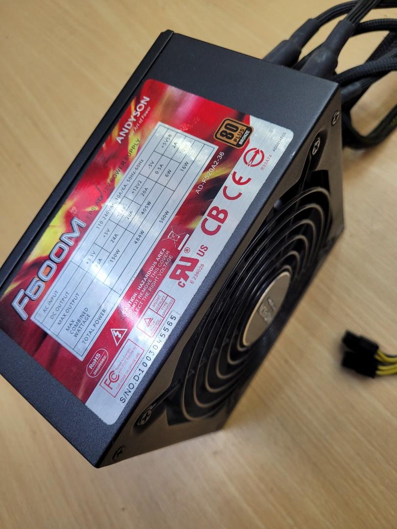 500watts Andyson PSU, Computers & Tech, Parts & Accessories, Computer ...