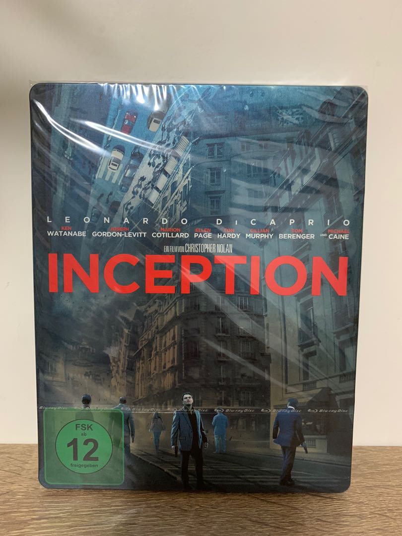 潛行凶間 藍光碟 鐵盒 德版 Inception blu ray steelbook 英文字幕, 興趣及遊戲, 音樂樂器 & 配件, 音樂與 ...