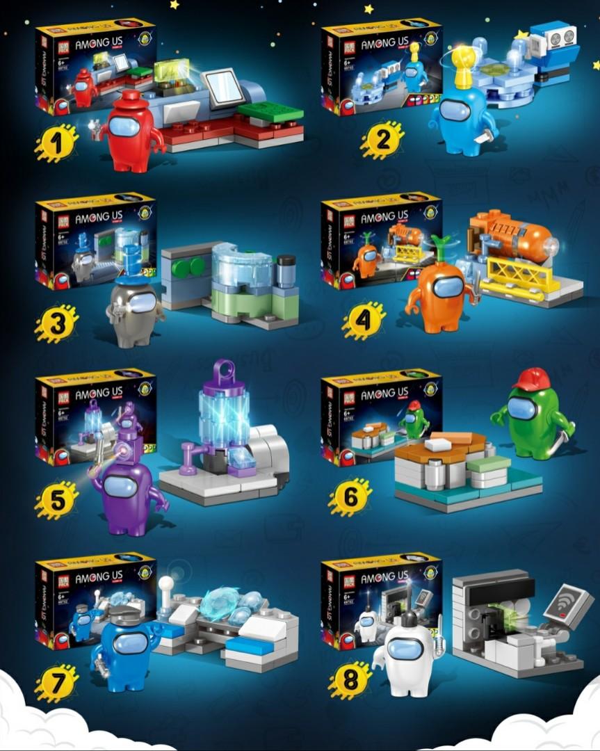 Among Us mini bricks, Hobbies & Toys, Toys & Games on Carousell