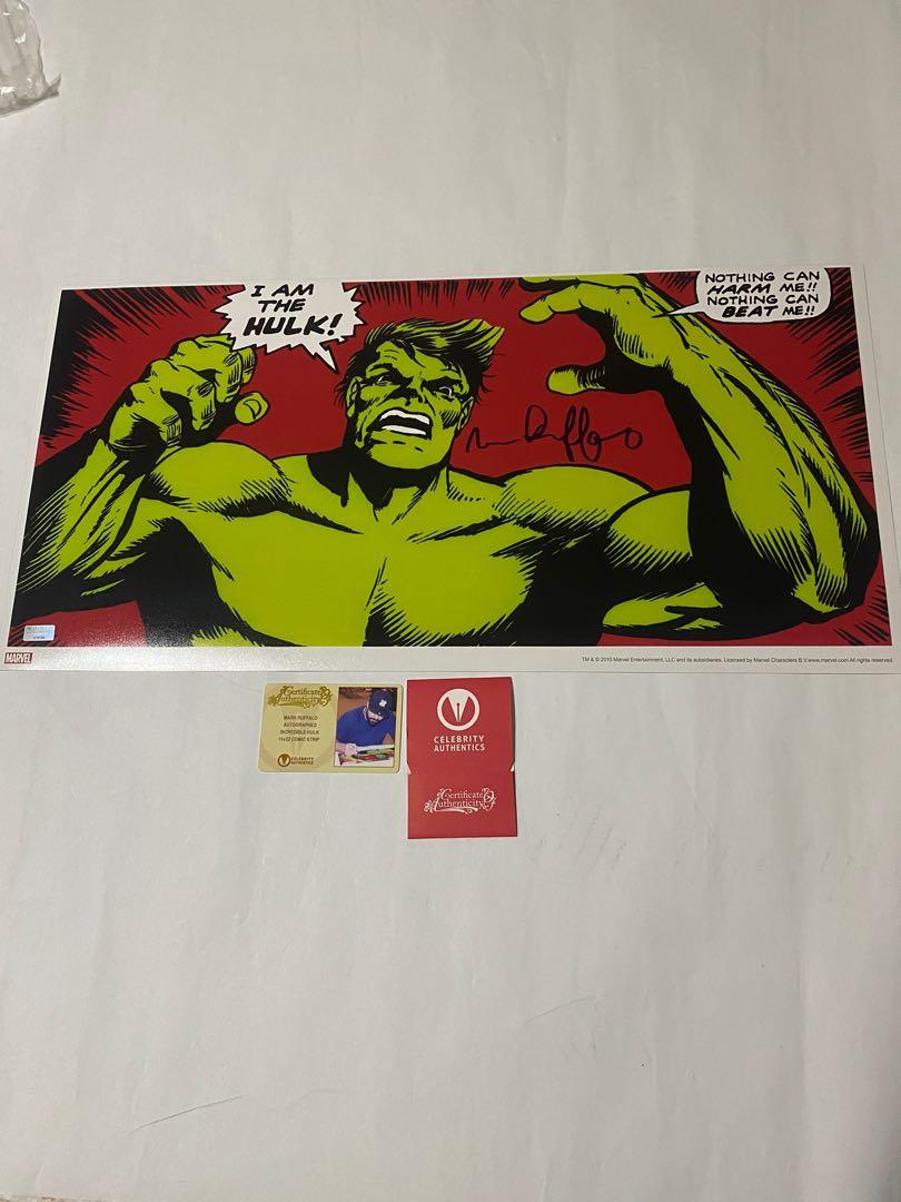 Avengers Marvel The Incredible Hulk Mark Ruffalo Autograph, Hobbies ...