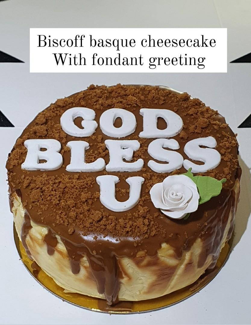 Biscoff basque burnt cheesecake, Food & Drinks, Homemade Bakes on Carousell