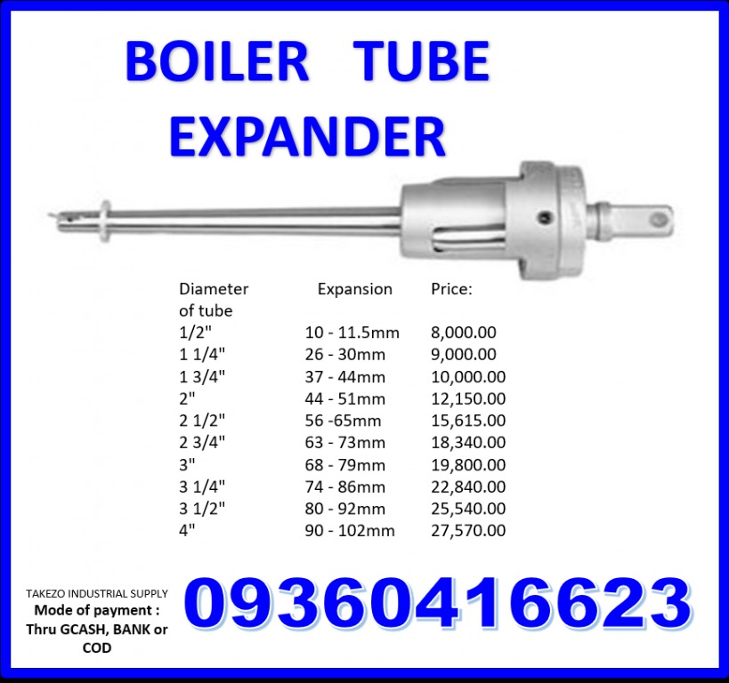 BOILER TUBE EXPANDER, Commercial & Industrial, Construction Tools ...