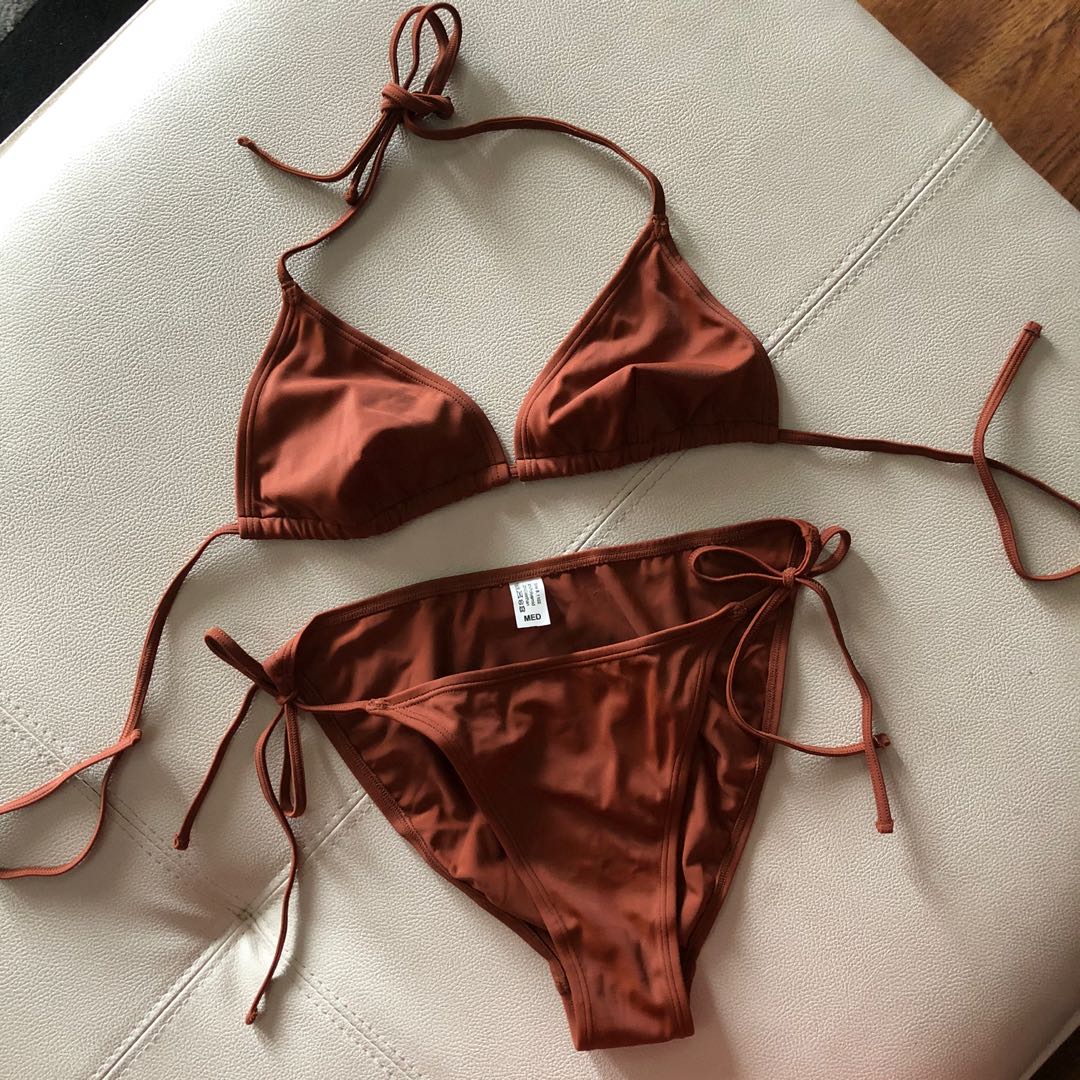 Bronze String Bikini, Women's Fashion, Swimwear, Bikinis & Swimsuits on ...