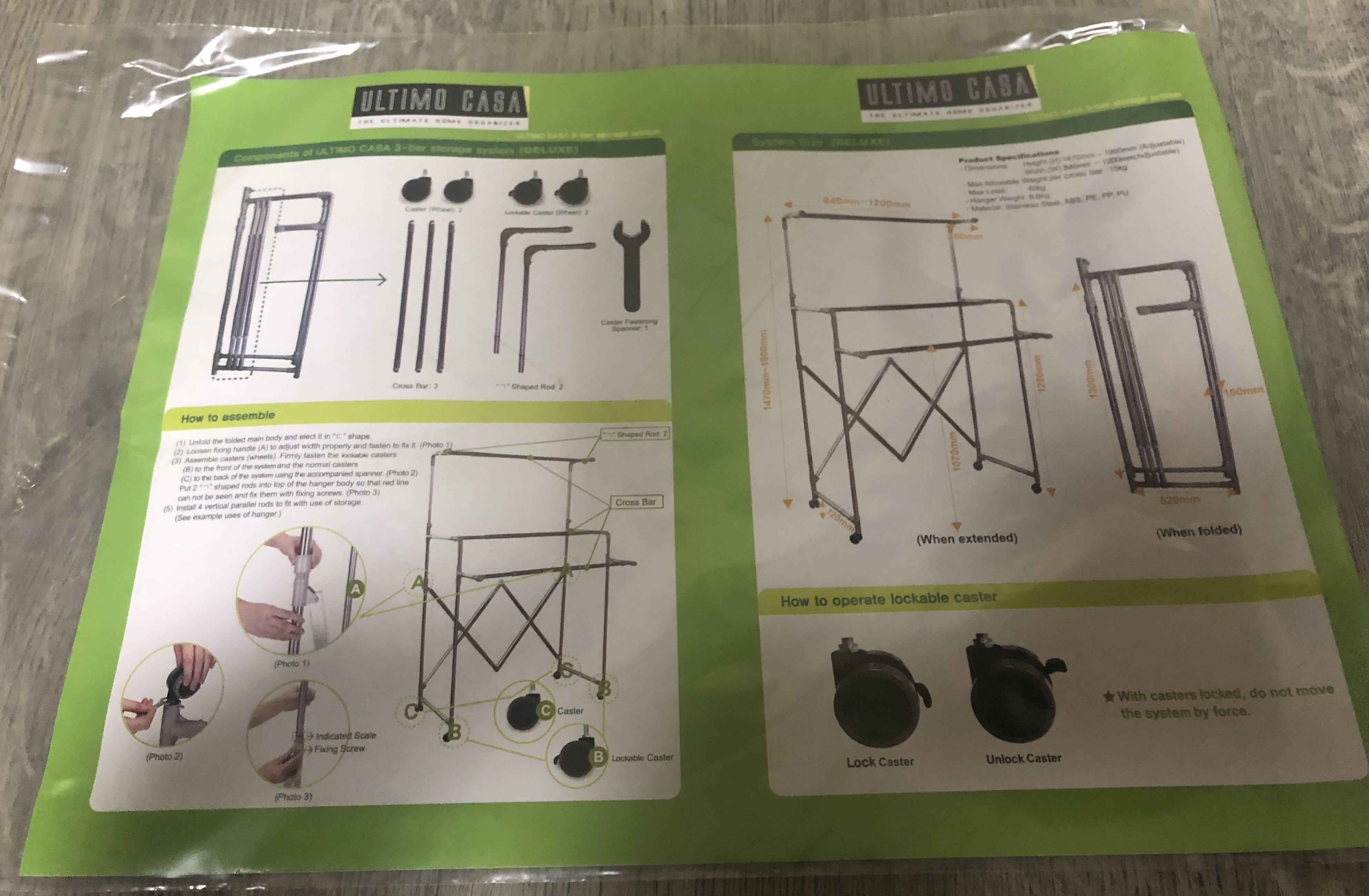 Clothing Rack - Ultimo Casa Deluxe Set, Furniture & Home Living ...