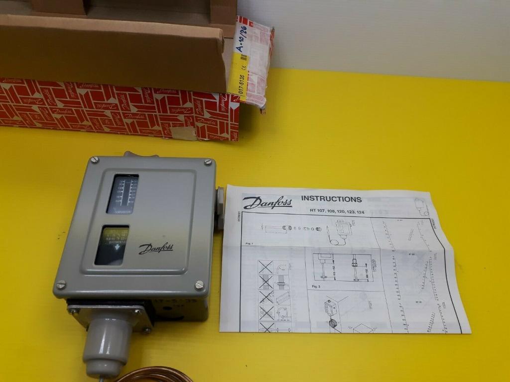 Danfoss RT107 Thermostat 017-5135 temperature controller RT 107 NEW ...