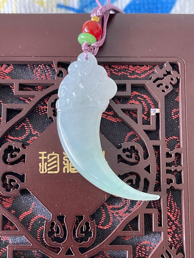 Dragon Teeth Jadeite-jade Pendant, Hobbies & Toys, Memorabilia ...