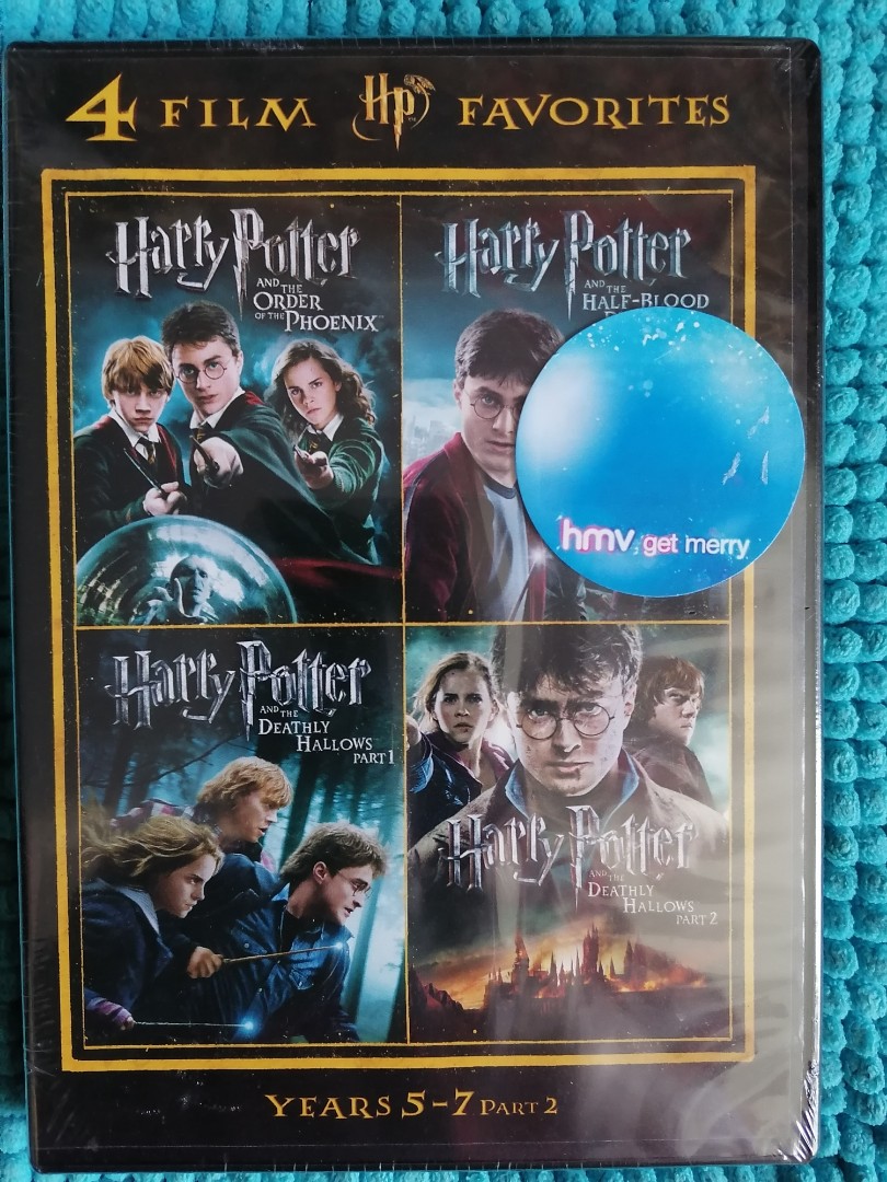 DVD (4-Disc) *Warner 4 Film Favorites: Harry Potter (Years 5-7), 興趣及遊戲 ...