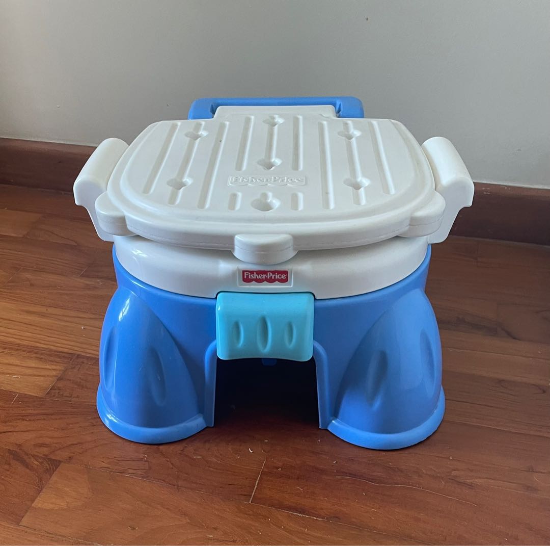 Fisher price stepping stool musical potty, Babies & Kids, Bathing ...