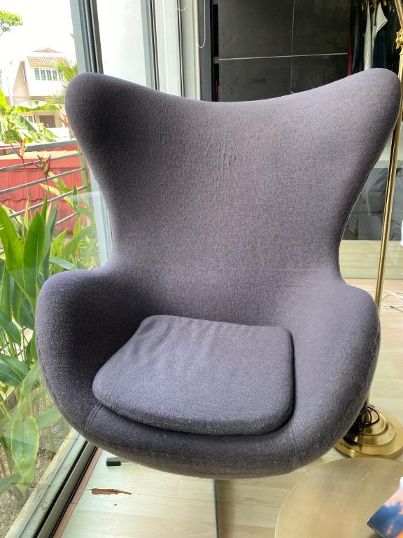 Fritz Hansen Egg Chair replica, Furniture & Home Living, Furniture ...
