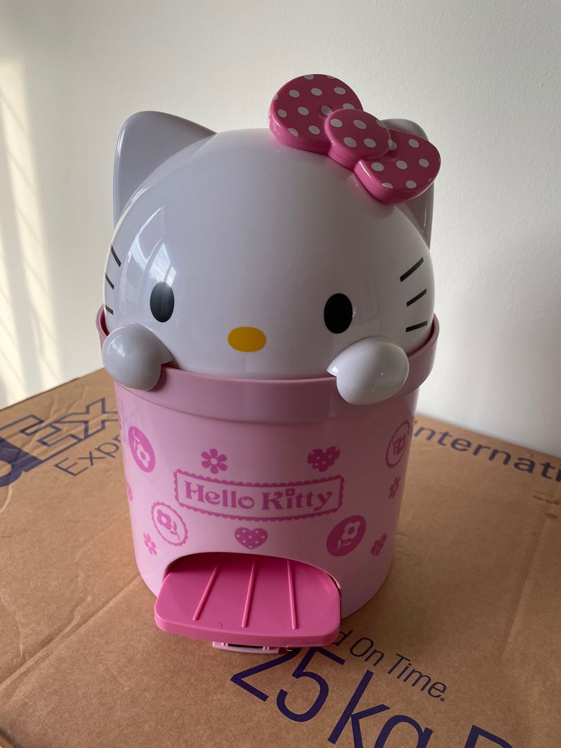 Hello Kitty Step Bin, Furniture & Home Living, Cleaning & Homecare ...