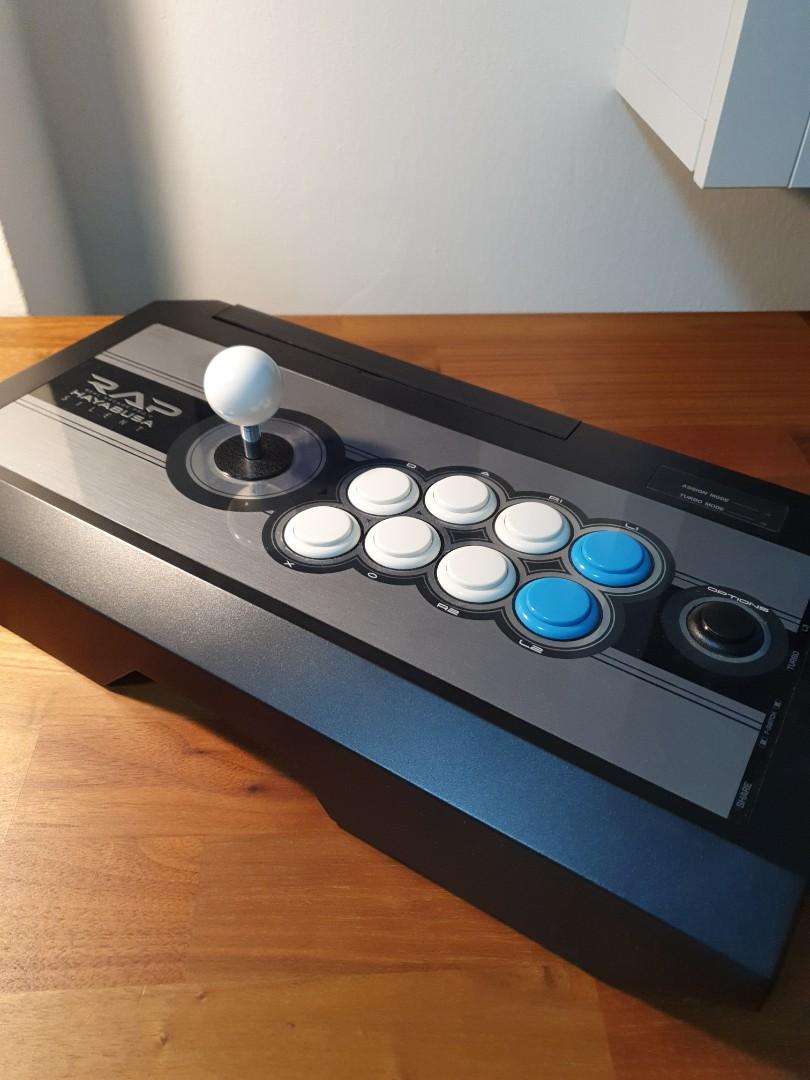 Hori Rap Hayabusa V Modified Sanwa arcade fight stick, Video Gaming ...