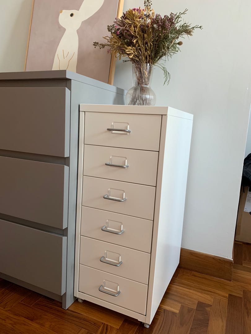 IKEA Helmer drawer unit on castors, Furniture & Home Living, Furniture ...