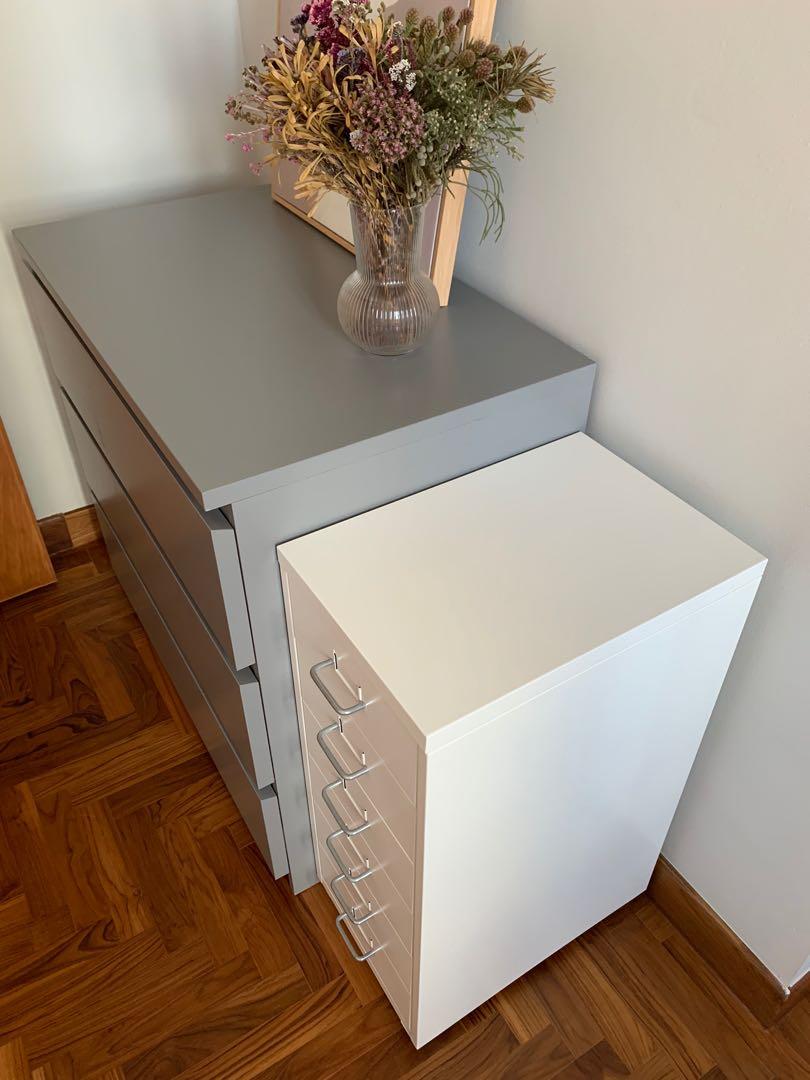 IKEA Helmer drawer unit on castors, Furniture & Home Living, Furniture ...