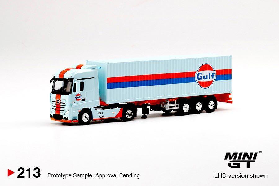 MINI GT #213 Mercedes-Benz Actros w/40 Ft Container 'Gulf' - MJ ...
