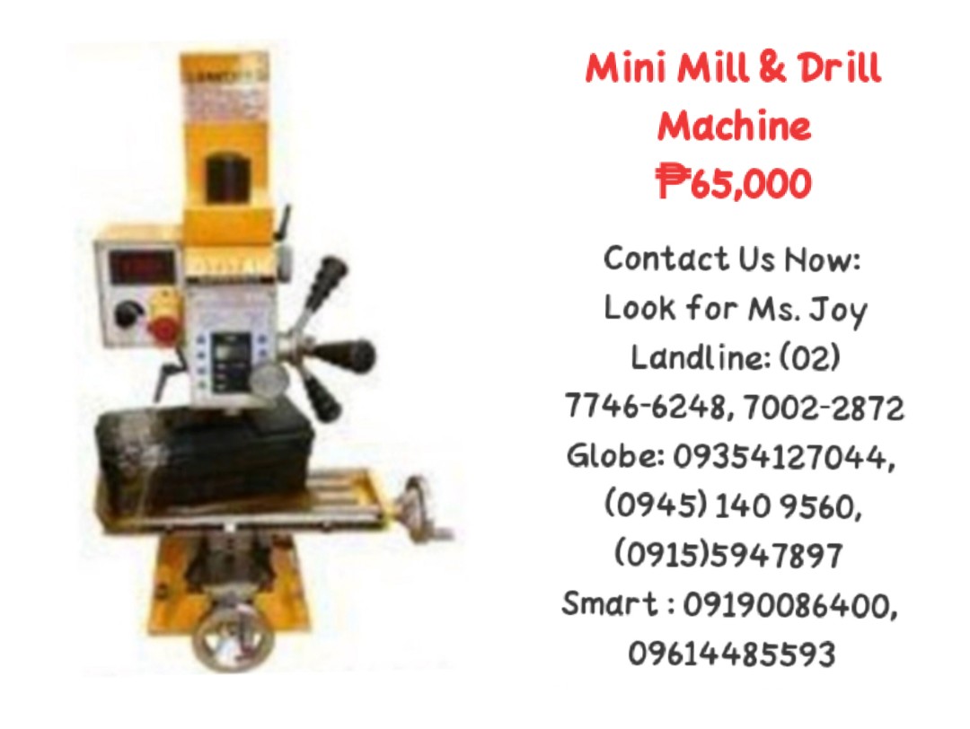 Mini Mill & Drill Machine, Commercial & Industrial, Construction Tools ...