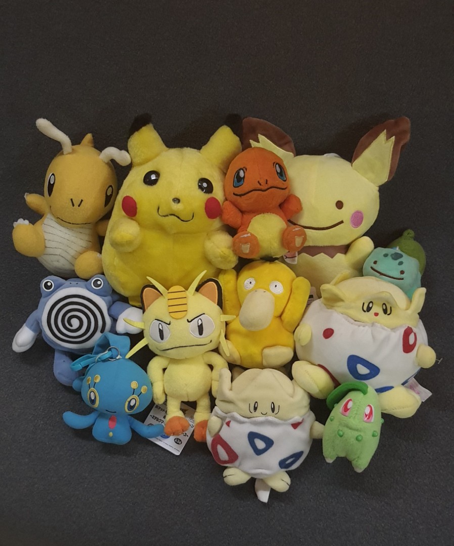 Pokemon Bundle Plush, Hobbies & Toys, Toys & Games on Carousell