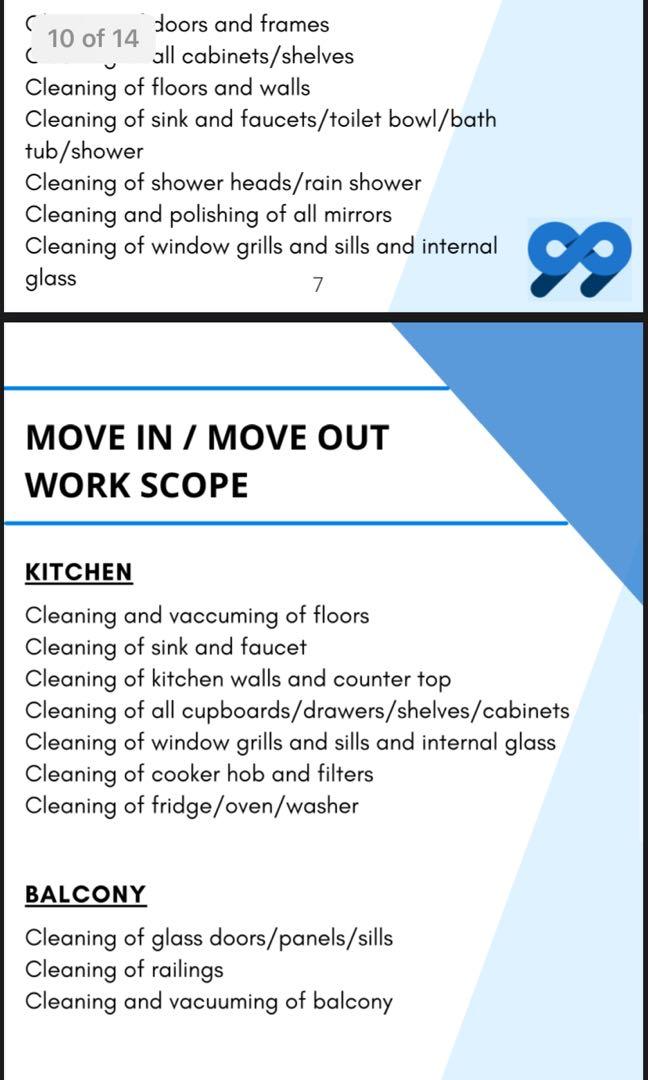 professional cleaning / cleaning service/ handover cleaning / post reno ...