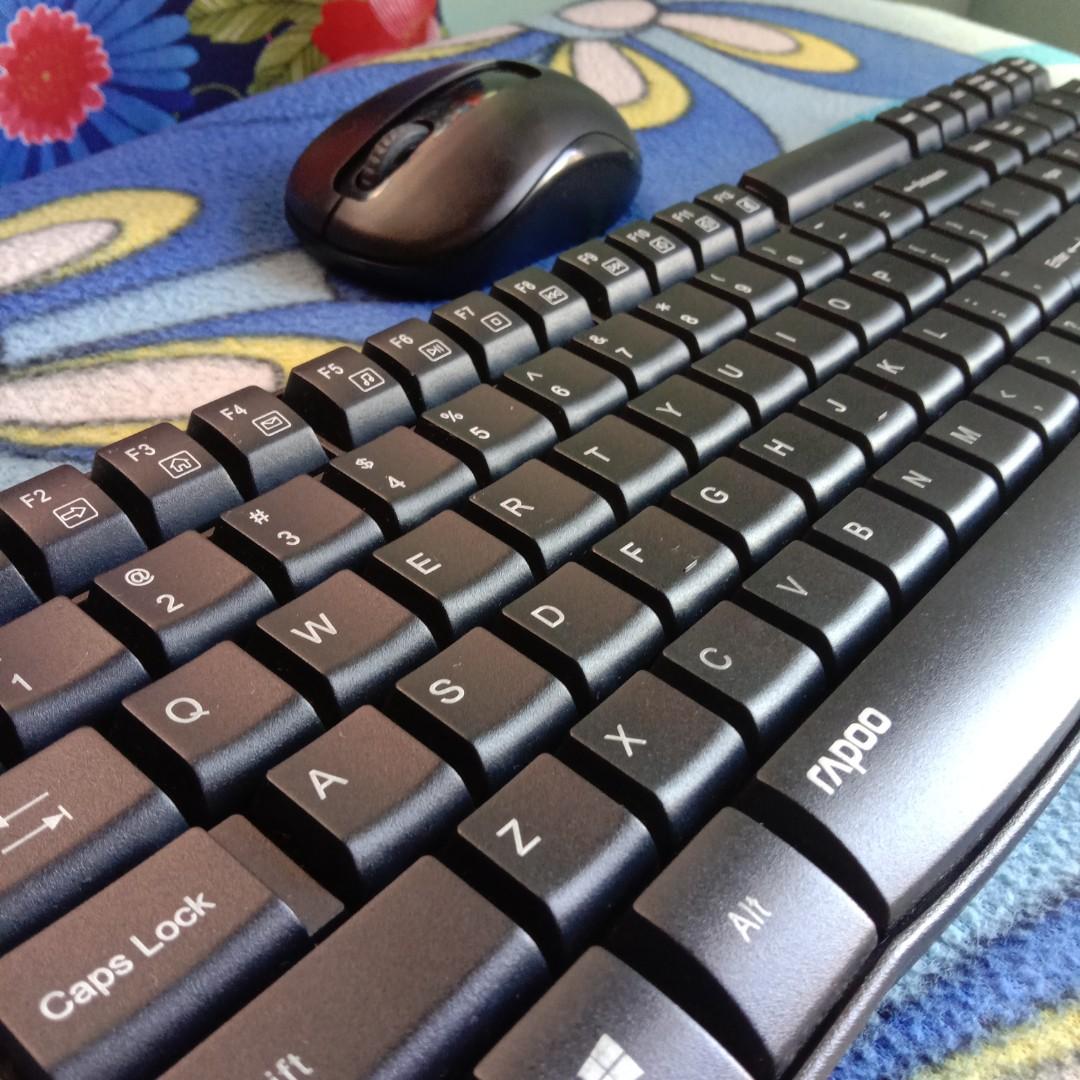 RAPOO Wireless Keyboard and Mouse, Computers & Tech, Parts ...