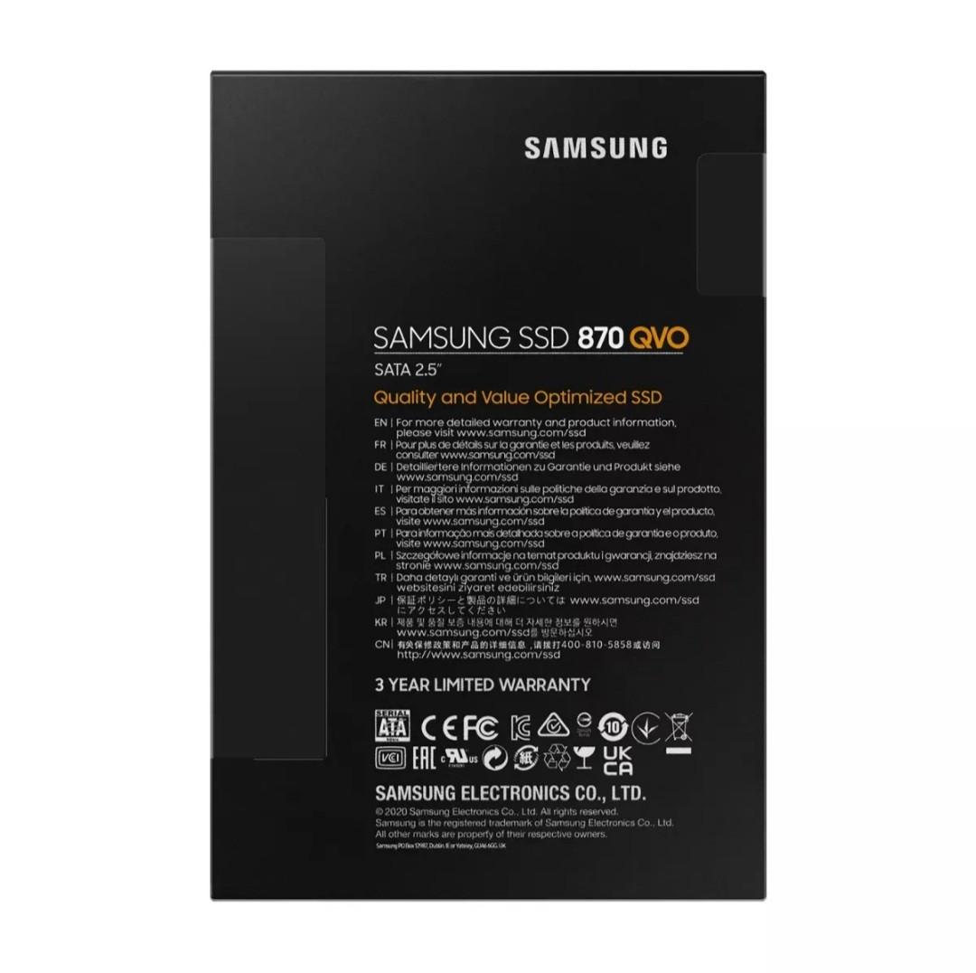 Samsung Internal SSD 870 QVO SATA III 2.5" 1TB, Computers & Tech, Parts ...
