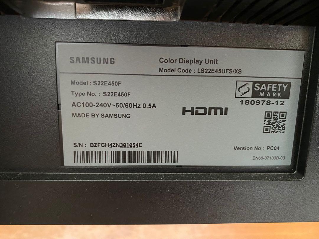 Samsung Monitor, Computers & Tech, Parts & Accessories, Monitor Screens ...