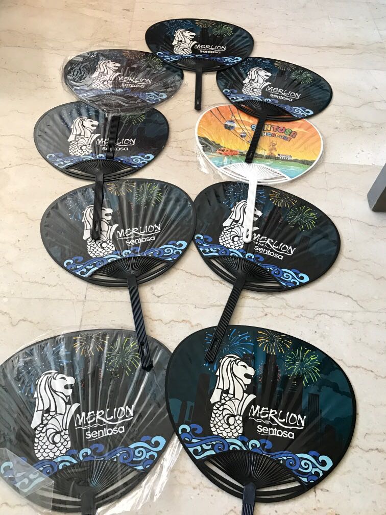 Singapore souvenir- Sentosa Fans - singapore / Sentosa souvenirs ...