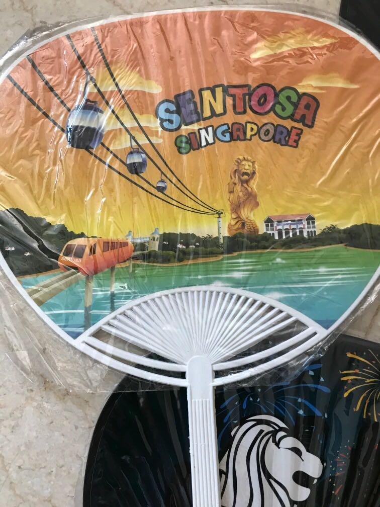 Singapore souvenir- Sentosa Fans - singapore / Sentosa souvenirs ...