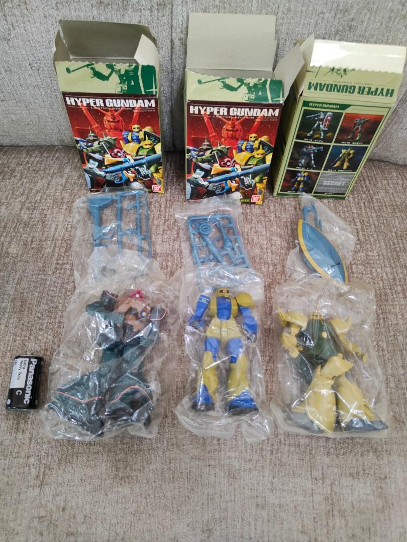 Set 3 nos Hyper gundam limited edition mass production, Hobbies & Toys ...