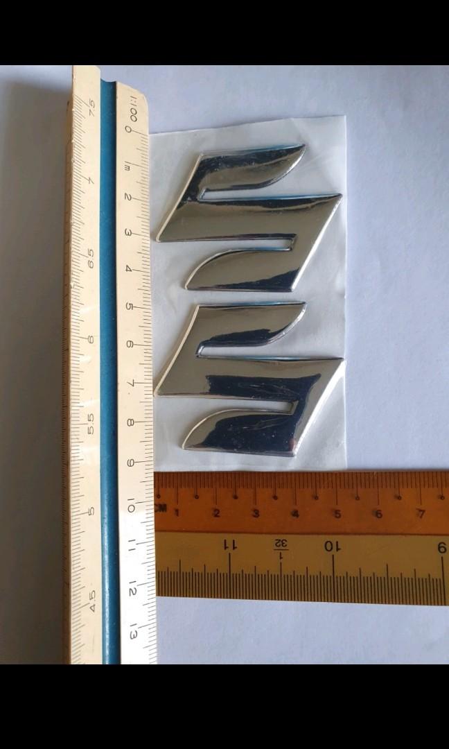 Suzuki 3D emblem (Chrome) stickers, Motorcycles, Motorcycle Accessories ...