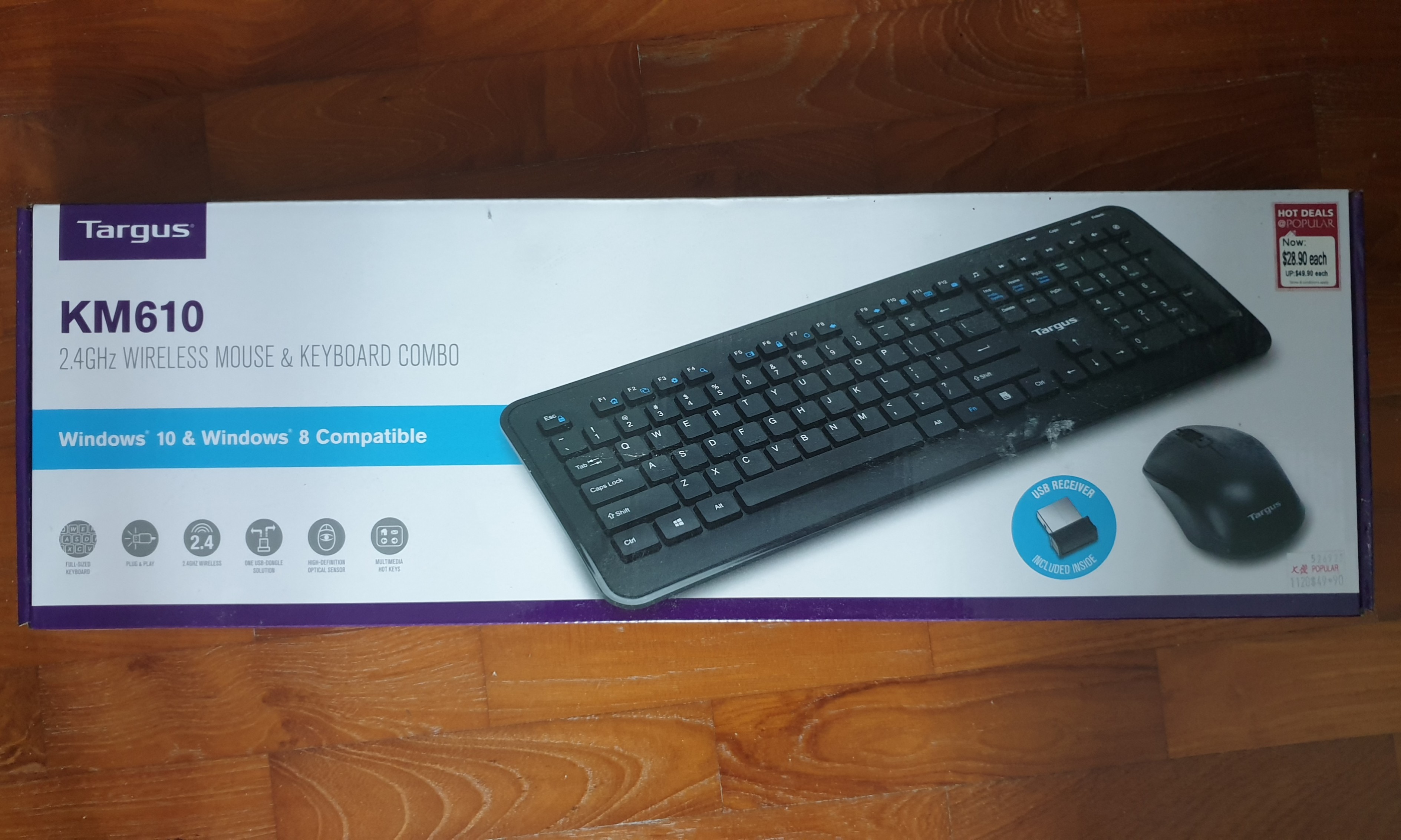 Targus Km610 Wireless Keyboard And Mouse Combo Computers And Tech Parts