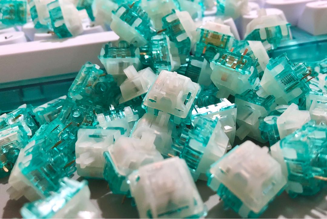 Tecsee Diamonds Linear Switch Mechanical Keyboard Modded Lubed ...