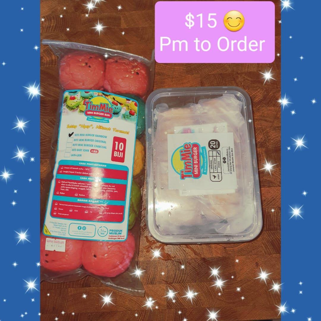TimMie Mini Burger, Food & Drinks, Chilled & Frozen Food on Carousell