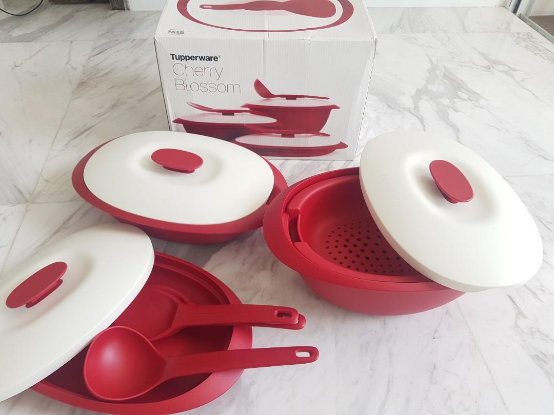 Tupperware Cherry Blossom, Furniture & Home Living, Kitchenware ...