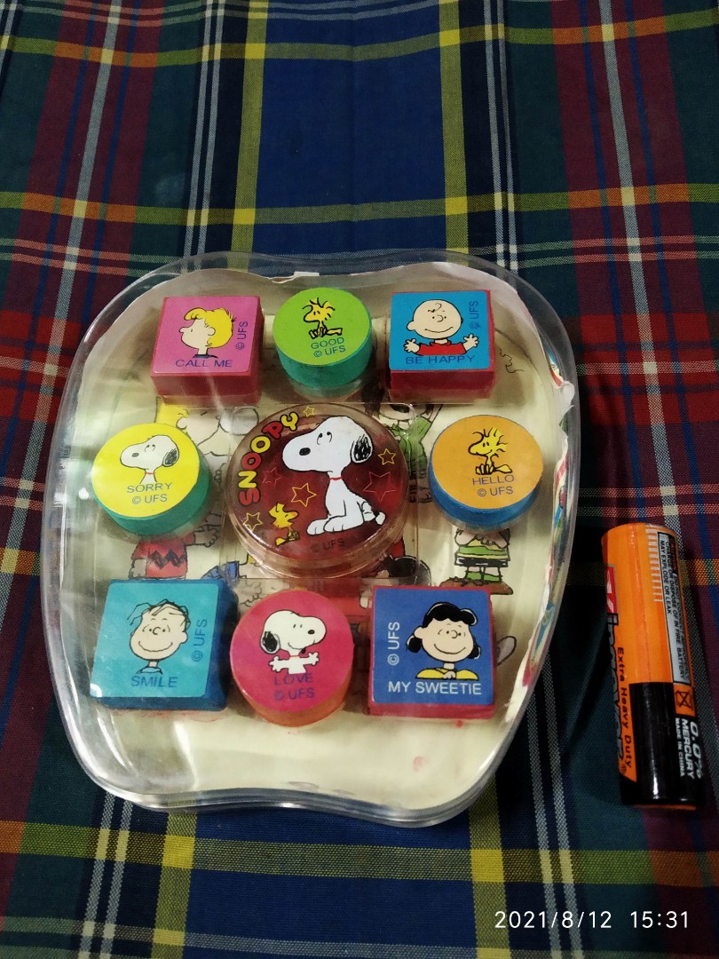 Vintage SNOOPY RUBBER STAMP, Hobbies & Toys, Stationary & Craft, Art ...