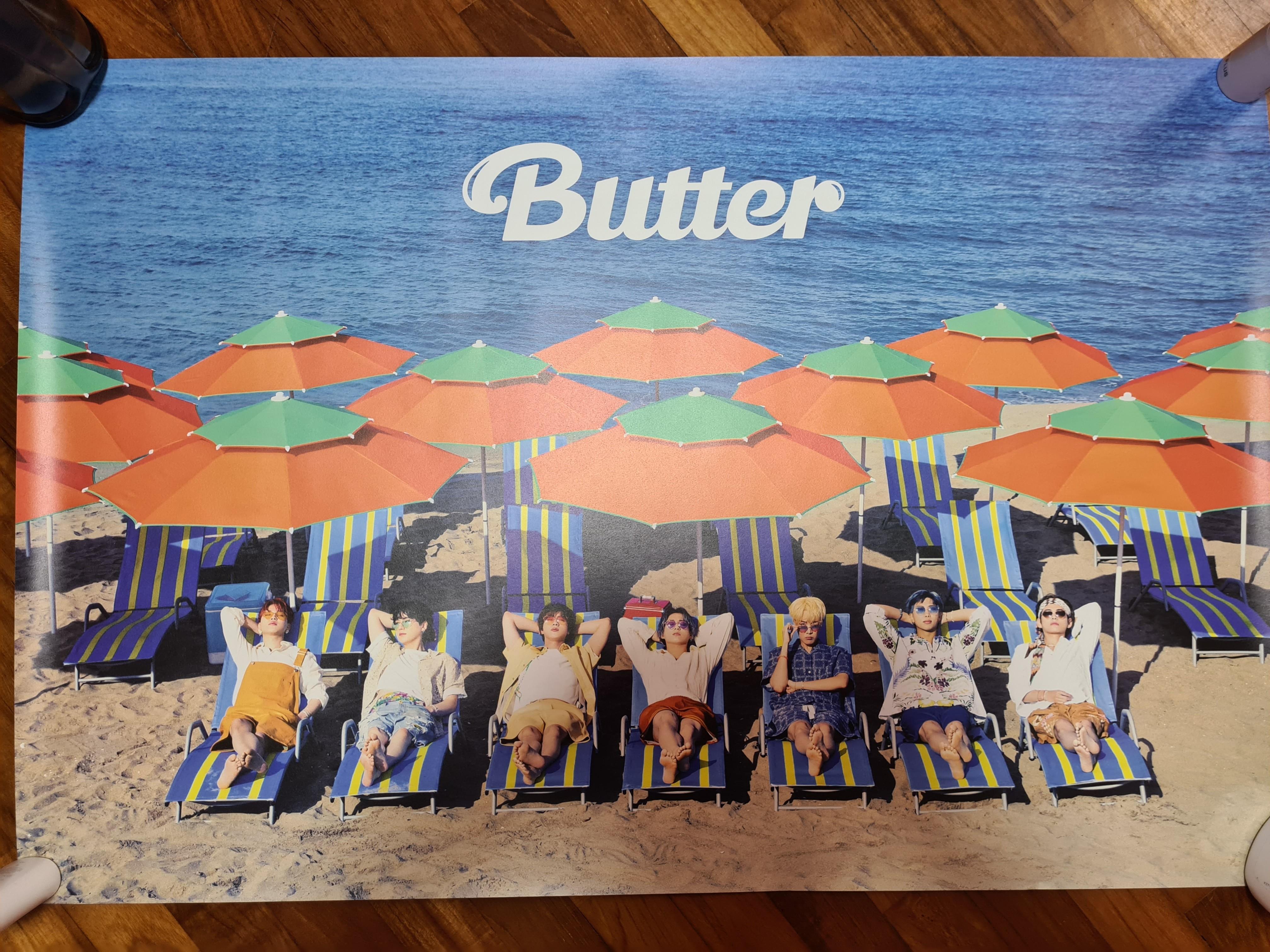 [WTS] BTS Butter Poster (Folded), Hobbies & Toys, Memorabilia & Collectibles, K-Wave on Carousell