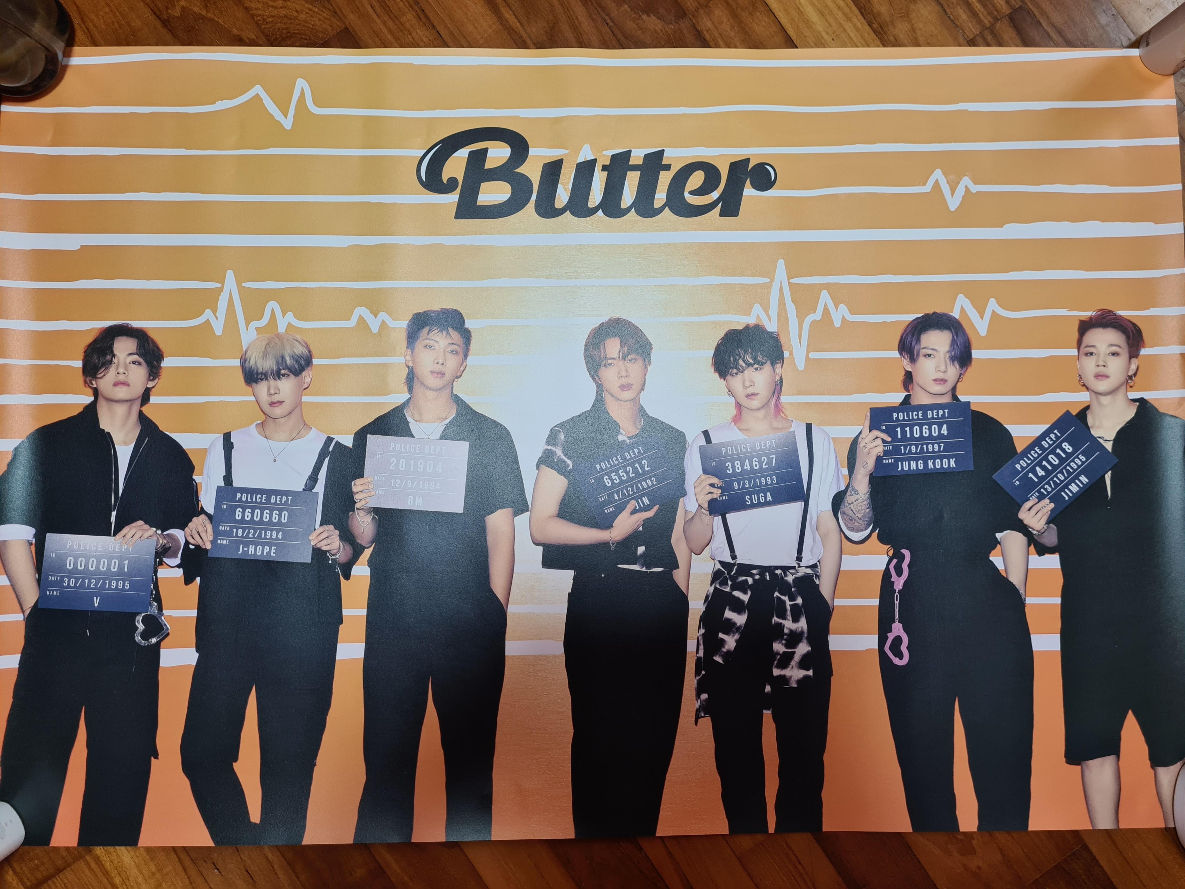 [WTS] BTS Butter Poster (Folded), Hobbies & Toys, Memorabilia ...