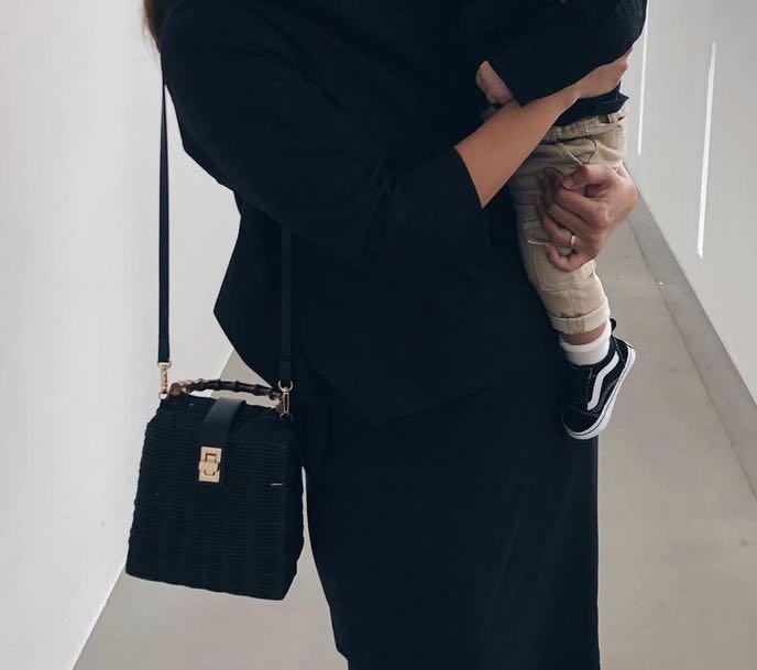 Zara Rattan Crossbody in Black, Women's Fashion, Bags & Wallets, Cross ...