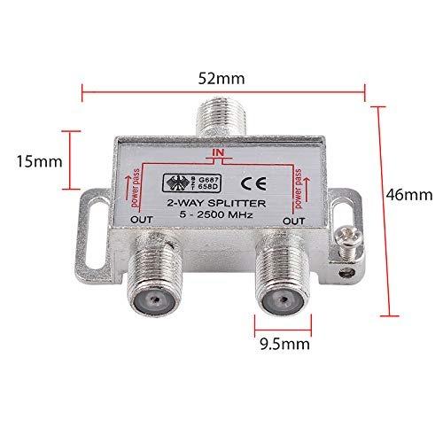 ~70%OFF! Neoteck 2 Way Sky Cable Splitter Satellite TV Aerial Cable ...