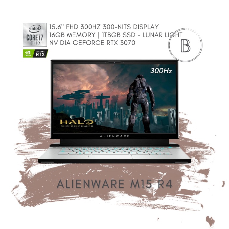 Alienware m15 R4 w/ Intel core i7-10870H & RTX 3070 - Lunar Light ...