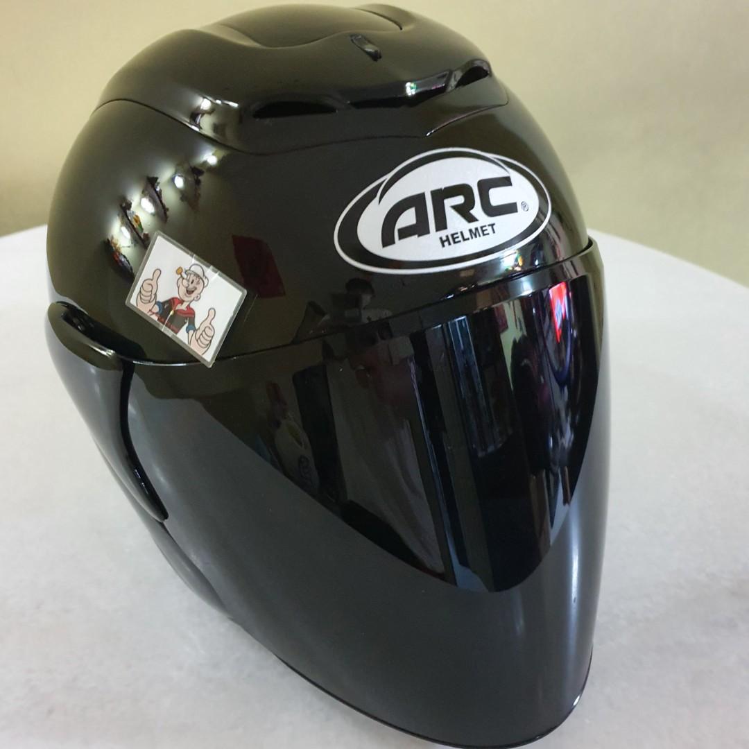 ARC RITZ HELMET BLACK, Motorcycles, Motorcycle Accessories on Carousell
