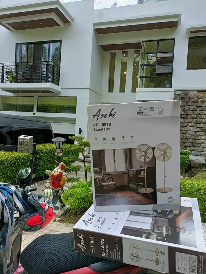 ASAHI RETRO FAN XF6078 CHAMPAGNE, Furniture & Home Living, Lighting ...