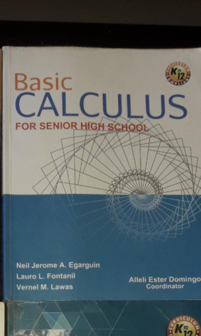 BASIC CALCULUS (Senior High school), Hobbies & Toys, Books & Magazines ...