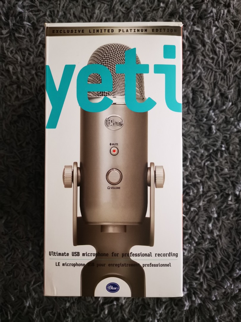 Blue Yeti USB Microphone, Audio, Microphones on Carousell
