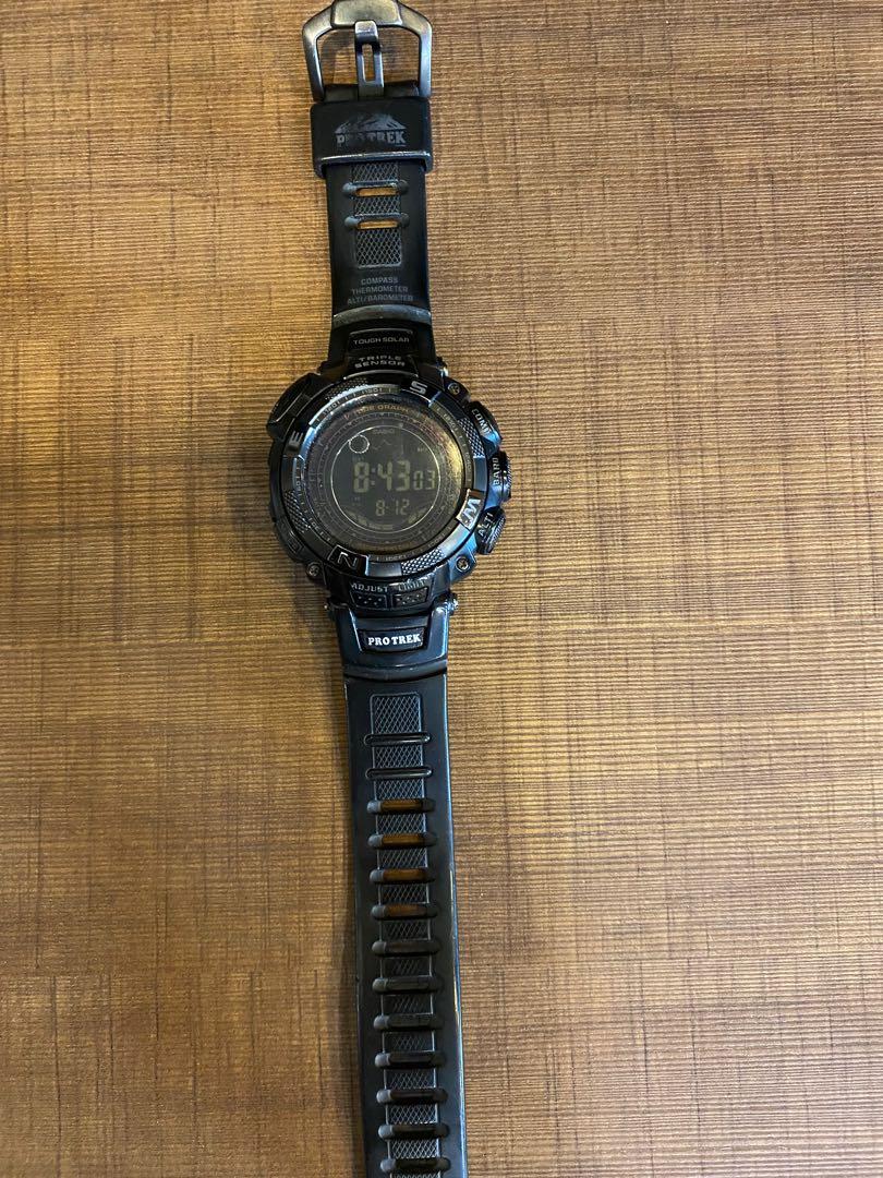 Casio Protrek watch solar cell, Men's Fashion, Watches & Accessories ...