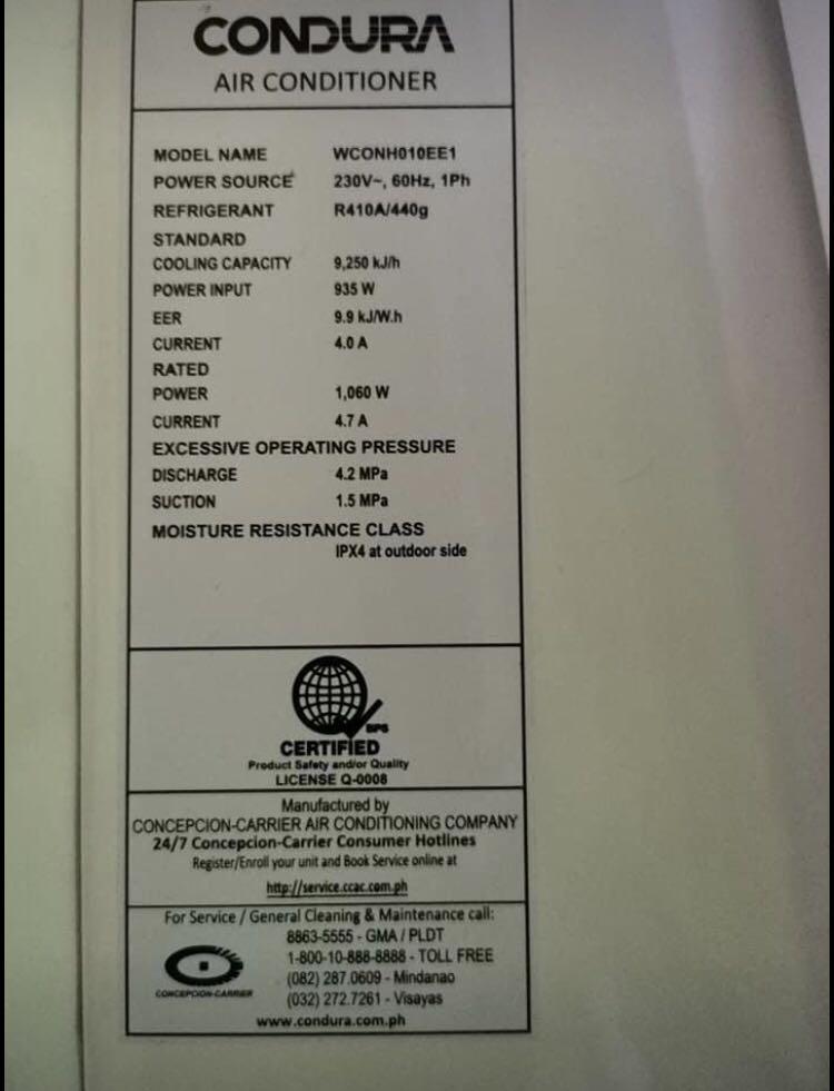 Condura Inverter 2hp Window Type, Furniture & Home Living, Outdoor ...