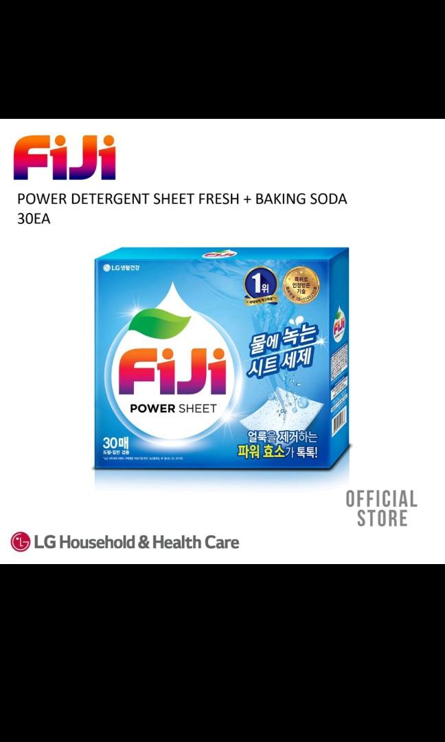 FIJI 100% Soluble Laundry Power Sheet, Furniture & Home Living ...