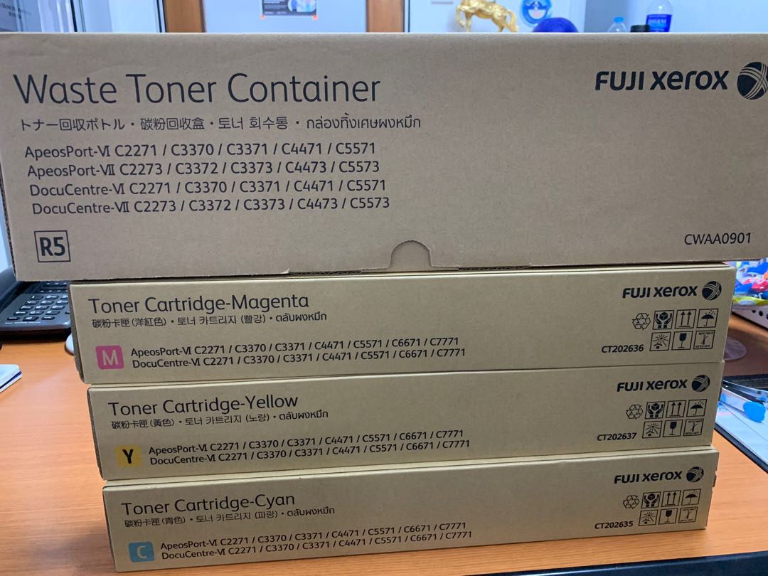 Fuji Xerox VI C2271,C3371,C4471,C7771 Colour Cyan, Magenta, Yellow ...
