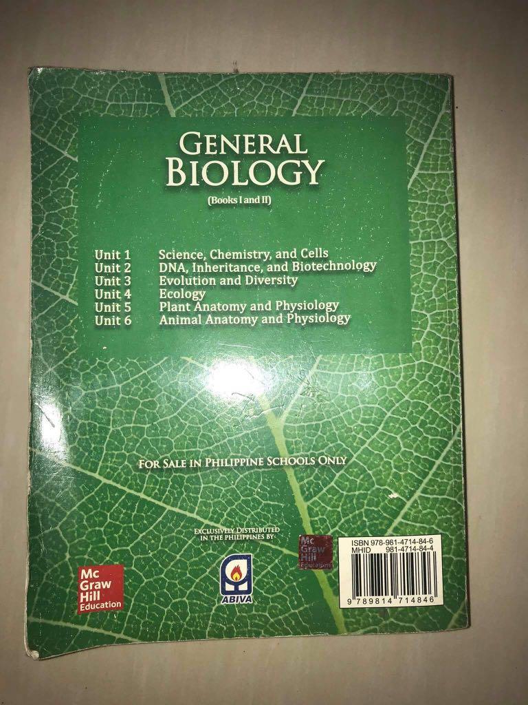 General Biology McGraw Hill Book, Hobbies & Toys, Books & Magazines ...